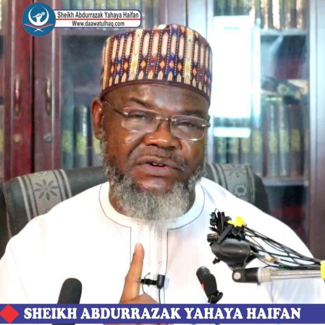 SHEIKH ABDURRAZAQ YAHAYA HAIFAN